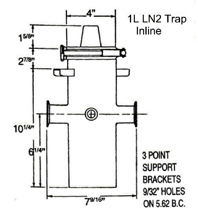 Traps - 1L LN2 Trap Dimensions